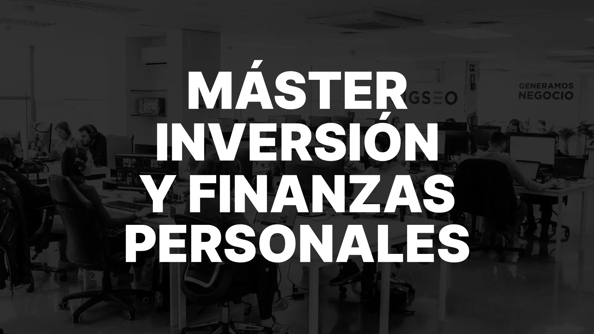 Máster de Inversión y Finanzas Personales | BIG school